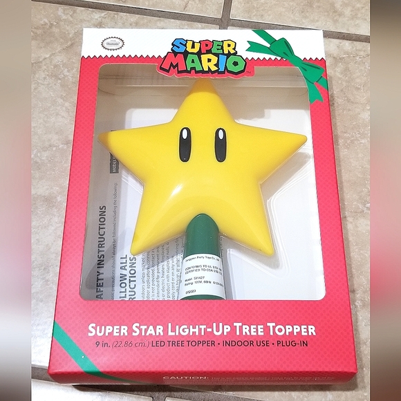 Nintendo | Holiday | Super Mario Star Light Up Led 9 Inch Plug In ...